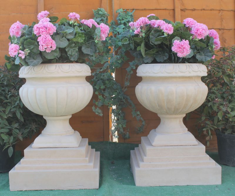 Large Garden Urns Planter | Stone Garden Urns Planter for Sale