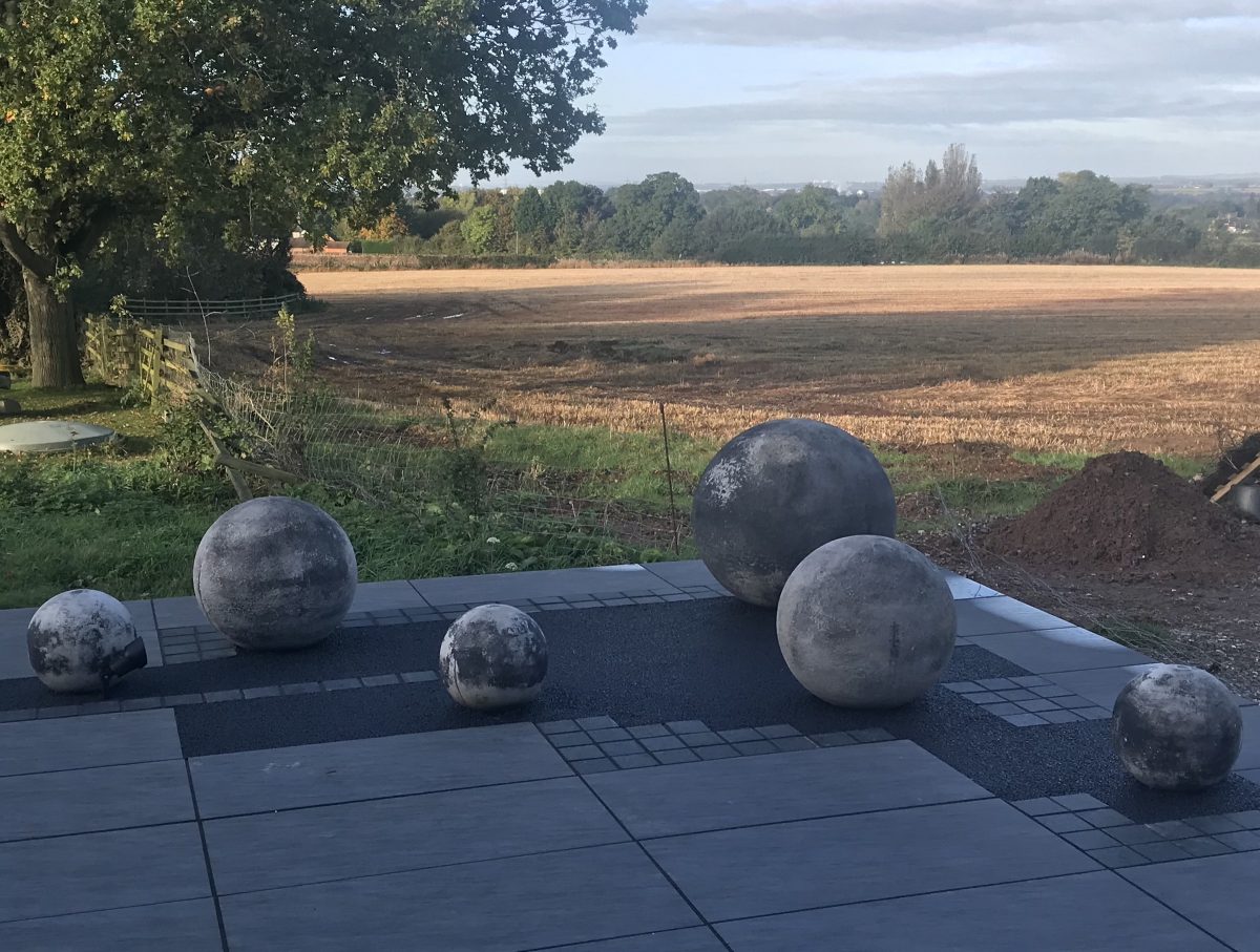 Large Ball Sphere - Stone Garden Ornaments & Garden Statues in UK
