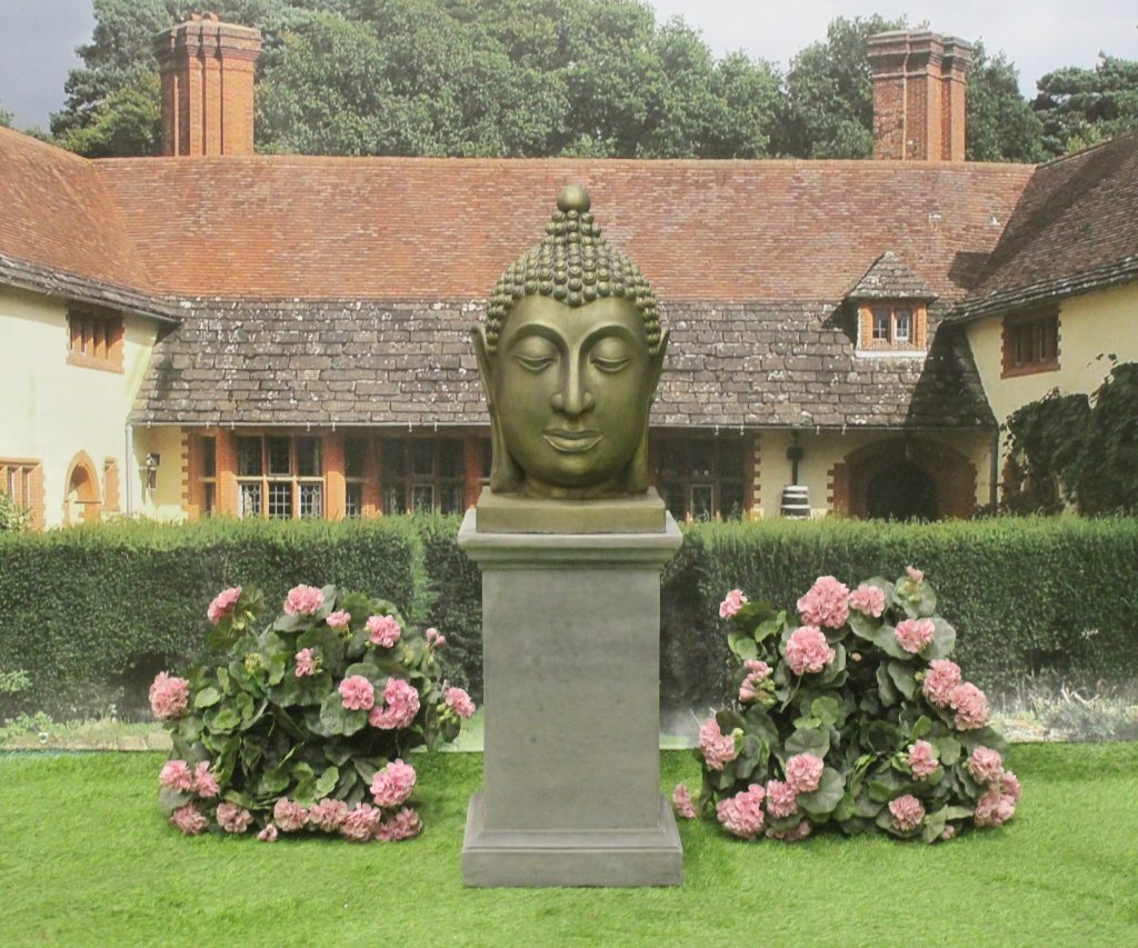 Large Stone Buddha Garden Statue | Large Garden Buddha Water Feature