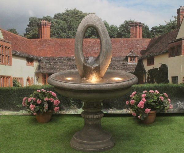 Large Edwardian Fountain With Eye Sculpture - Stone Garden Ornaments ...