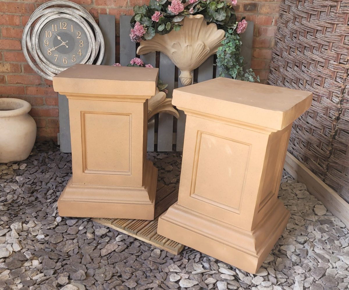Single Large Panel Plinth - Stone Garden Ornaments & Garden Statues in UK