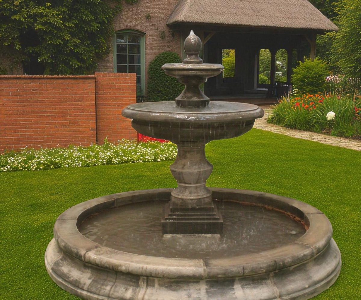 Large Regis or Large Regis Ball Fountain Medium Cambridge Pool Surround ...